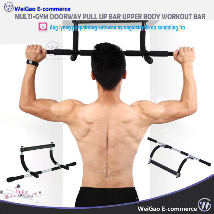 WG Multi-Gym Adjustable Doorway Pull Up Bar Portable upper body workout ...