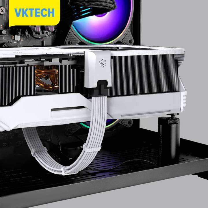 [Vktech] 90 Degree Graphics Card GPU Power Supply Adapter 16Pin(12+4PIN ...