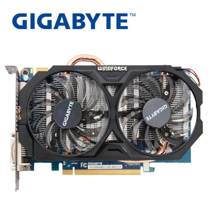 GIGABYTE GTX 660 2GB การ์ด192Bit GDDR5 N660 2G กราฟิกการ์ดแผนที่สำหรับ ...