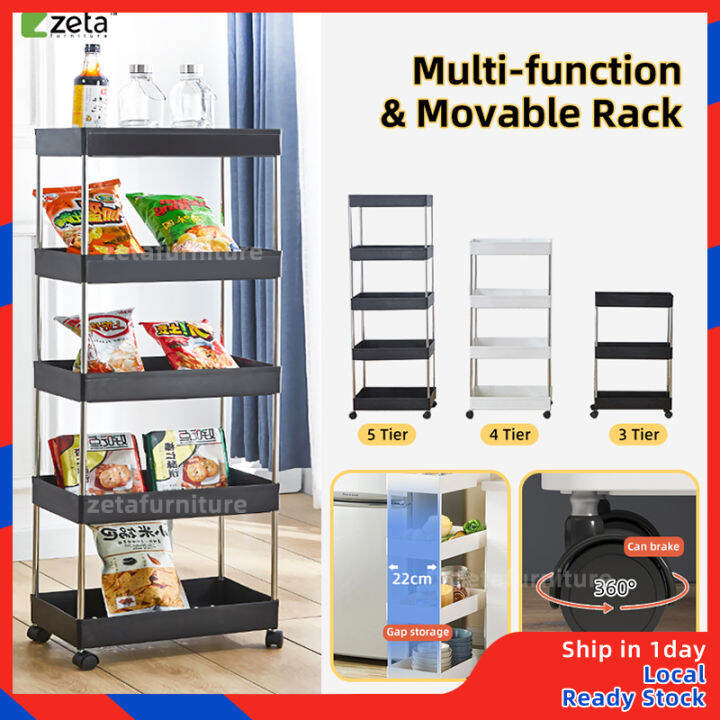 Movable Home Storage Rack/Durable Kitchen Rack/Multi-Function Trolley ...