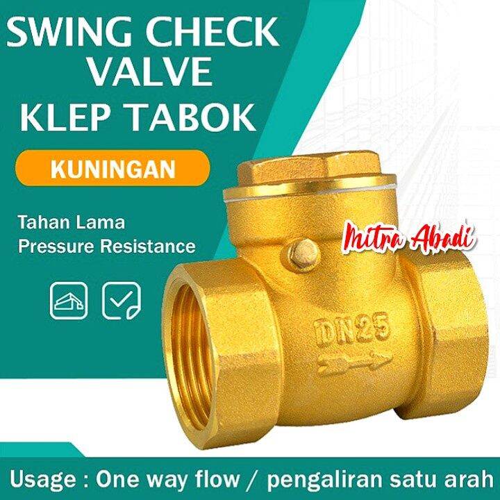 Swing Check Valve Kuningan / Klep Tabok | Lazada Indonesia Swing Check Valve Kuningan / Klep Tabok | Lazada Indonesia