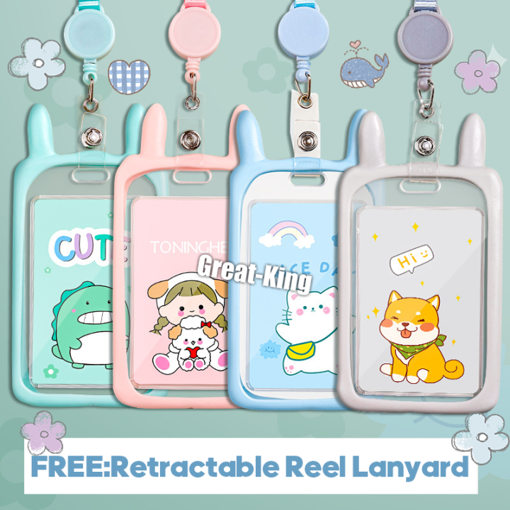 1PC Cute Cat Card Holder Bank Identity Bus ID Card Holder Case with ...