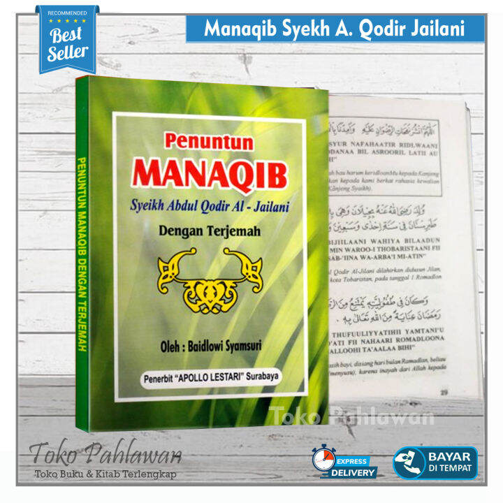 Buku Penuntun Manaqib Syeikh Abdul Qodir Al-Jailani dengan Bacaan Latin ...