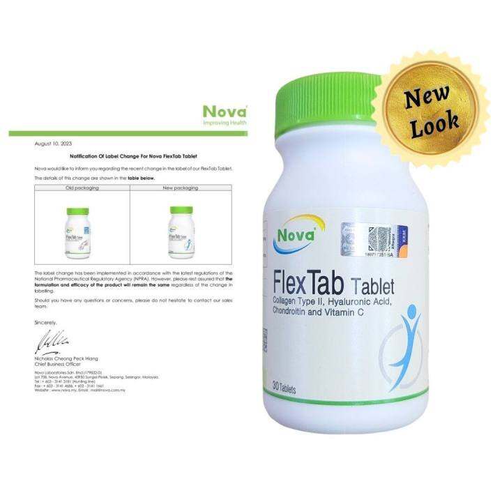 [EXP:05/2025] Nova FlexTab 30 Tablets | Lazada