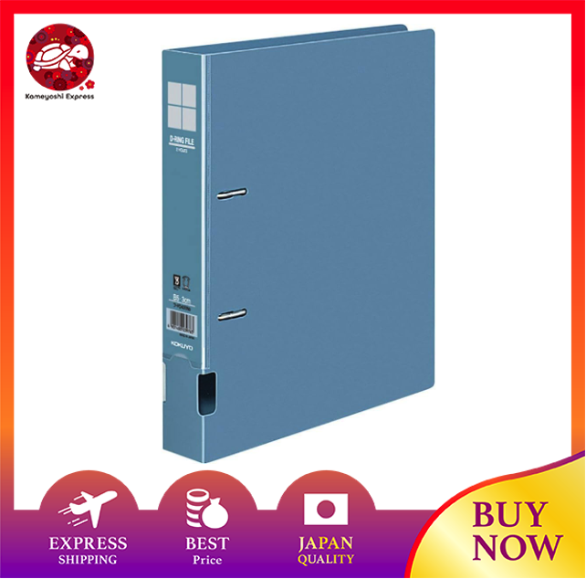 KOKUYO D-ring file, B5 vertically, 300 sheets, blue F-FD431B D-ring binding No need to worry ...