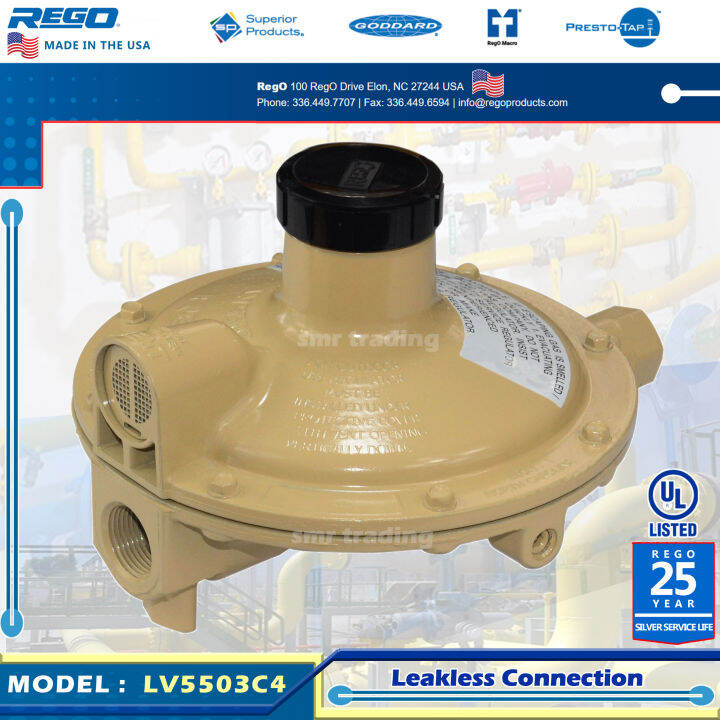 REGO 5503 Commercial LPG Single Stage Regulator Heavy Duty | Lazada PH