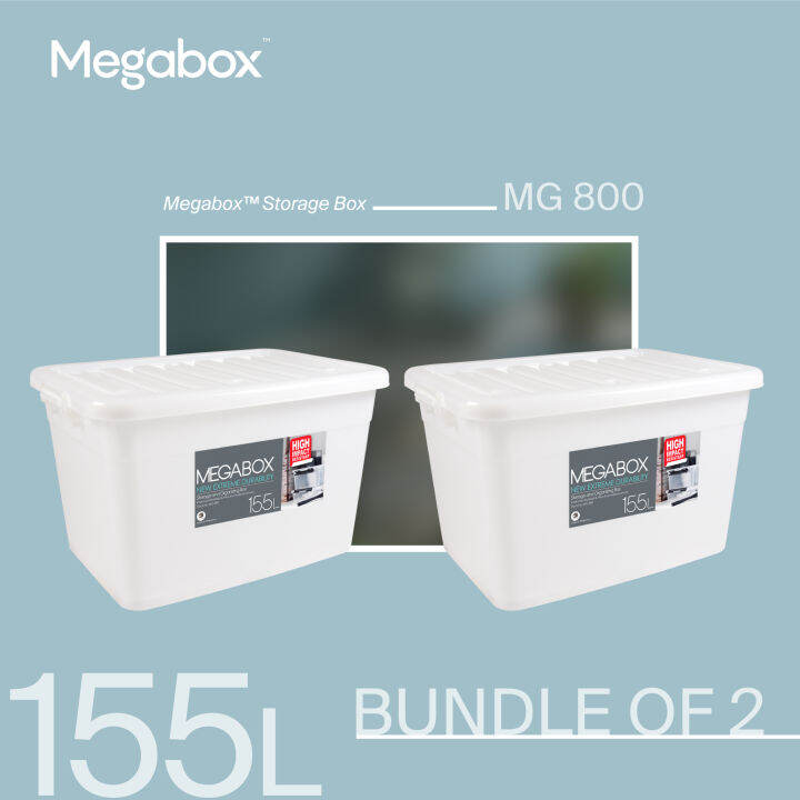Megabox MG-800 155L Storage Box (Bundle of 2) | Lazada PH