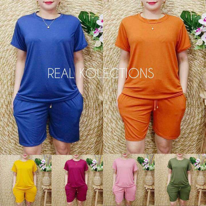 TERNO PLAIN TSHIRT AND SHORTS FOR WOMEN | Lazada PH