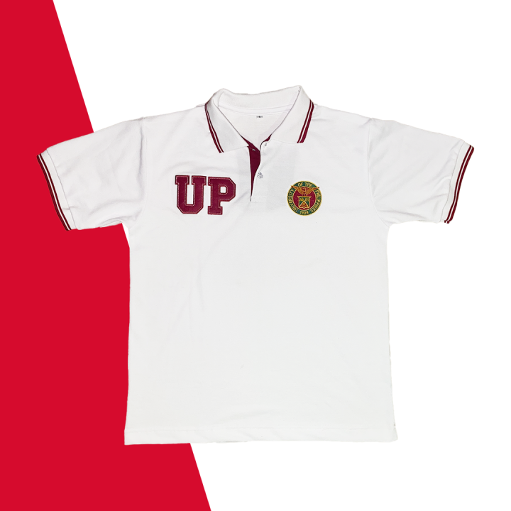 UPBEAT-University of the Philippines-UP White Polo | Lazada PH