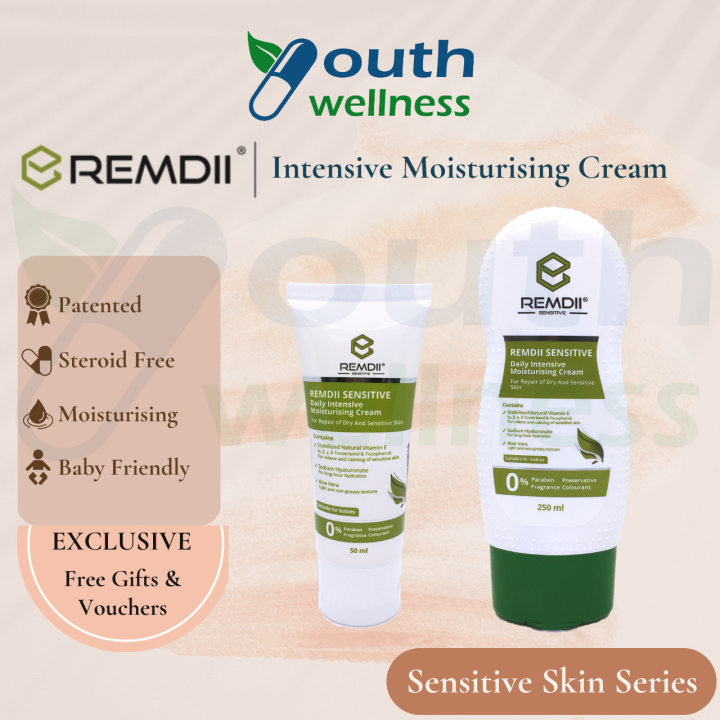 Remdii Sensitive Series Intensive Moisturising Cream (Eczema, Psoriasis ...