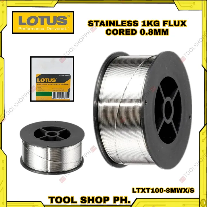LOTUS Wire Flux Cored for Stainless MIG Welding 1KG 0.8mm LTXT100-8MWX ...