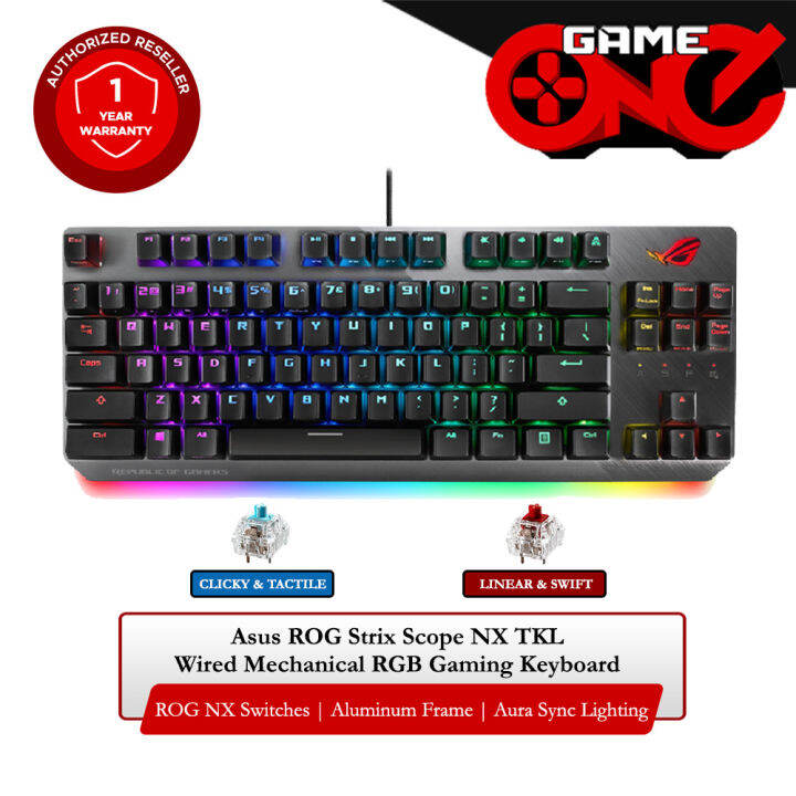 ASUS ROG Strix Scope NX TKL Gaming Keyboard X801 - Black | Lazada PH