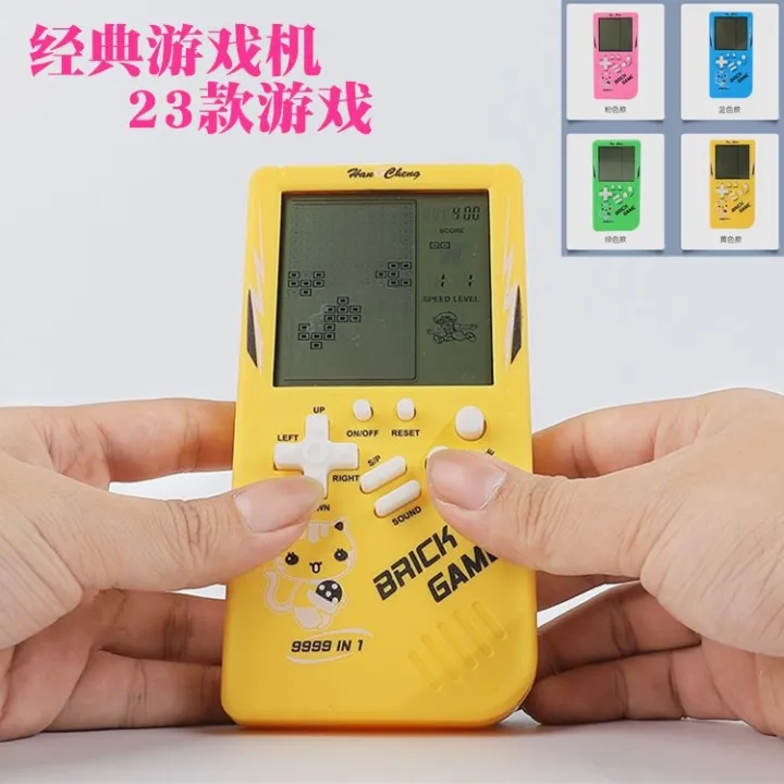 Tetris game machine mini genuine portable handheld console retro big ...