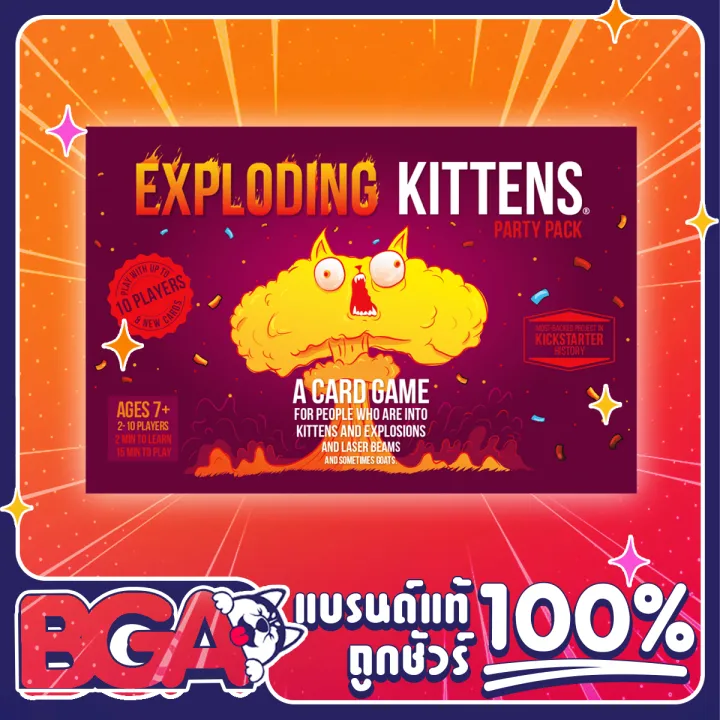 Exploding Kitten Party Pack ( Base Game + Expansion) | Lazada.co.th