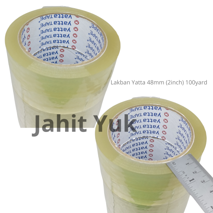 Lakban Bening / Lakban Transparan / Lakban YATTA 48mm (2inch) 100yard ...