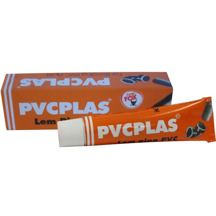 Lem Fox Lem Pipa Fitting PVC Merk PVCPLAS Tube 35gr | Lazada Indonesia