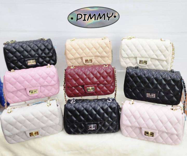 กระเป๋าสะพาย Pimmy classic ไซร์8นิ้ว หนังนุ่ม No.PP-3016-2 | Lazada.co.th