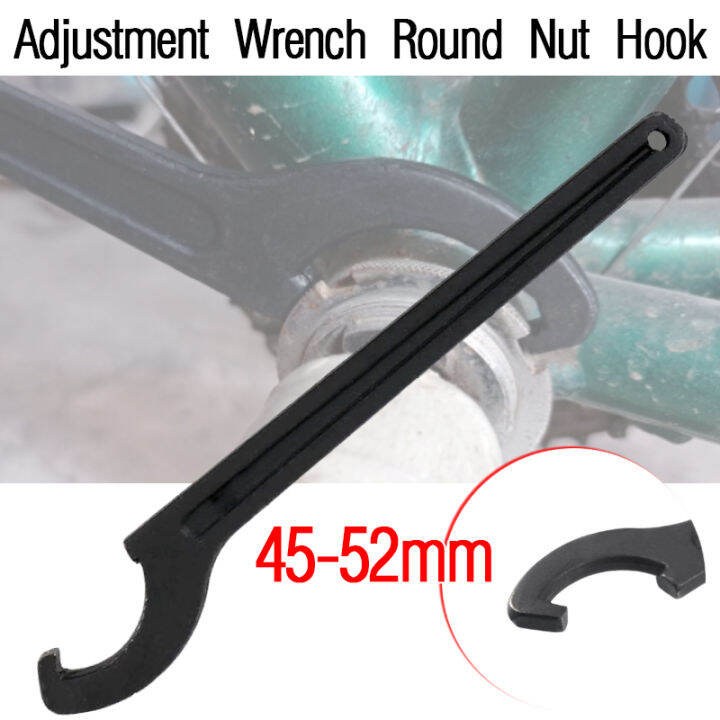 45-52mm Crescent Hook Head Round Nut Spanner Hand Tool Stainless Steel ...