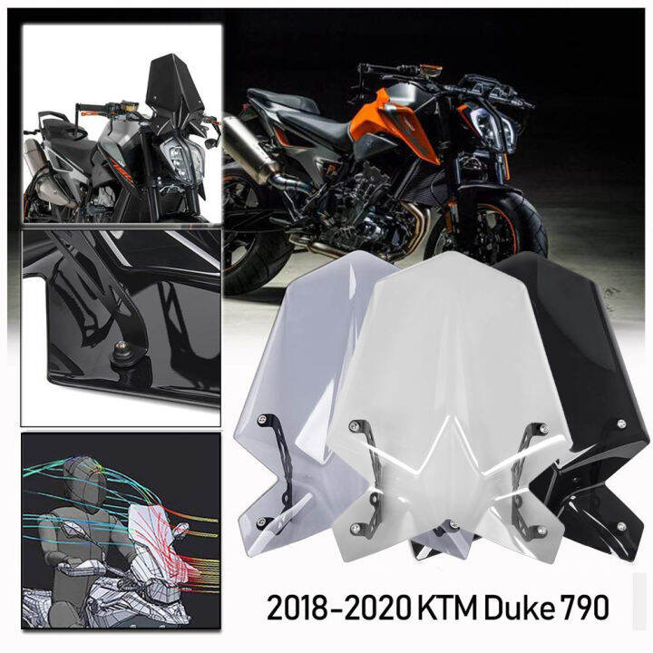 Ultrasupplier For KTM Duke 790 Windscreen Sport Windshield Wind ...