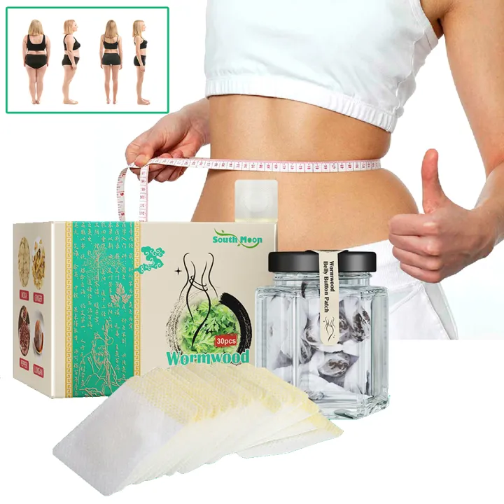 30 Pcs Detox Slimming Belly Pellet Wormwood Navel Sticker Detox ...