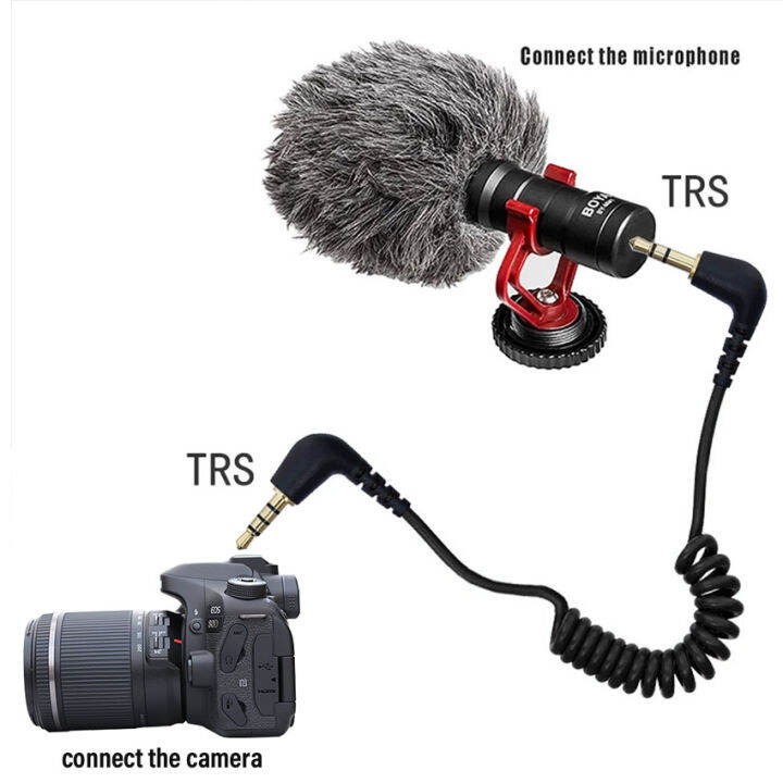 TRS To TRS Trrs Adapter Spring Cable SC7 SC2 for RODE By Video MIC ...