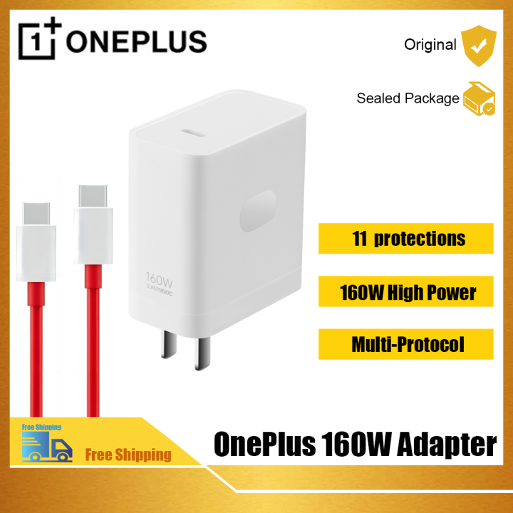 OnePlus 160W Super Lightning Fast Charger PD/QC Charger With USB-C to ...