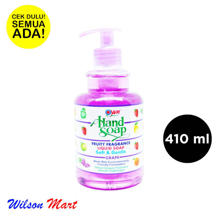 YURI HAND SOAP GRAPE UNGU 410 ML PUMP | Lazada Indonesia