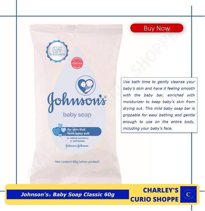 Johnson's Baby Soap Classic 60g | Lazada PH