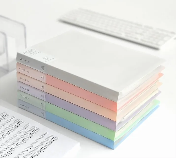 A4 file Morandi Pockets Clear File Fail Plastik Clear Book Clear Fail ...