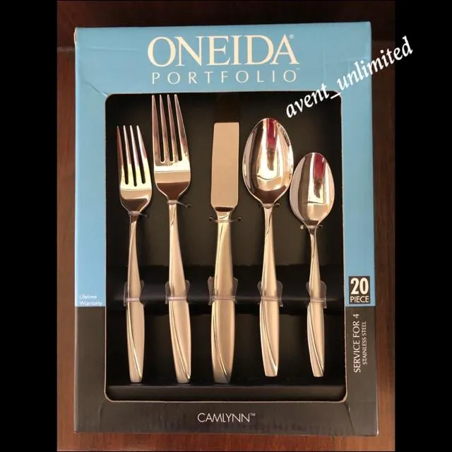 ONEIDA CAMLYNN 20-Piece Everyday Flatware Set Service for 4 | Lazada PH