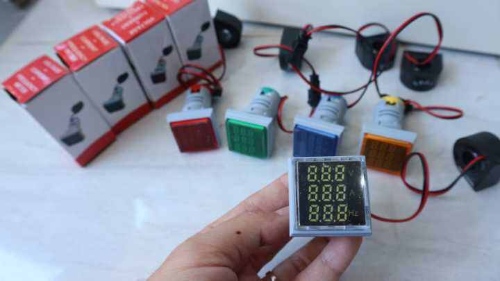 Voltmeter Digital Amper,Volt dan Hz AC PANEL METER BULAT | Lazada Indonesia