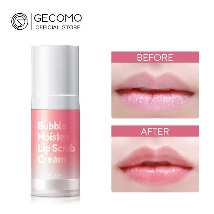 【cod】gecomo Lip Scrub Exfoliating Moisturizing Lip Balm Bubble Lip Care