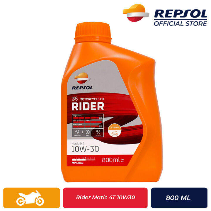 Repsol Rider Matic 4T 10W30 800ML | Lazada PH