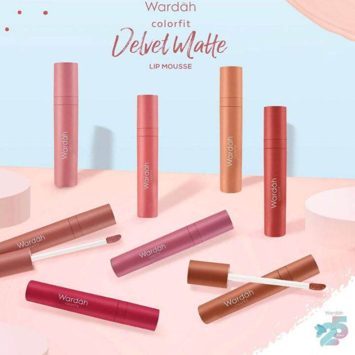 WARDAH Velvet Lip Cream - WARDAH Colorfit Velvet Matte Lip Mousse 4g ...