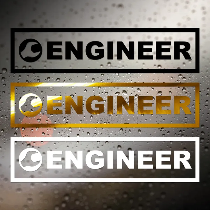 1X Sticker | Mechanical Engineer | Weather Proof die-cut decals | Logo ...