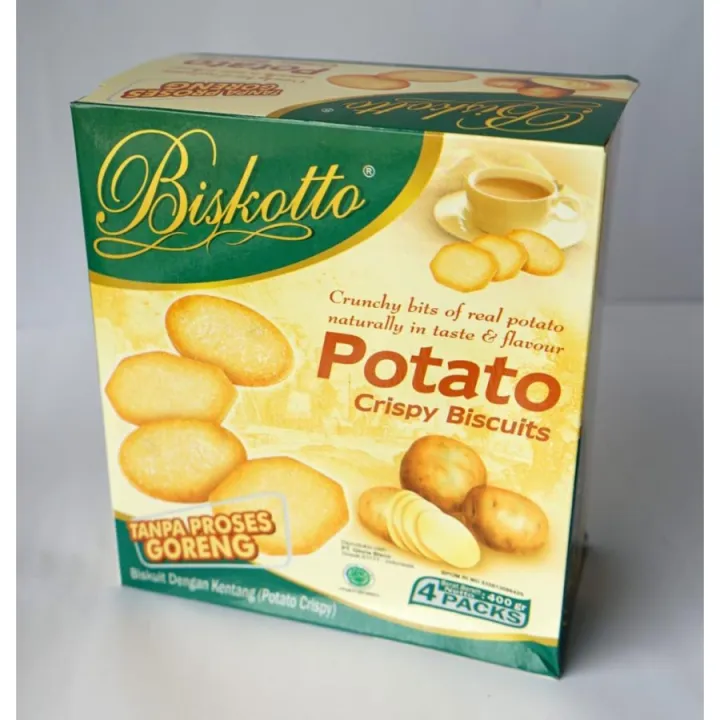 Biskuit Kentang /Biskuit Rasa Kentang asli/ Biskotto Potato Crispy ...