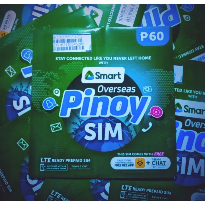 SMART OVERSEAS PINOY SIM CARD Brand New Fresh!(Overseas Use) | Lazada PH