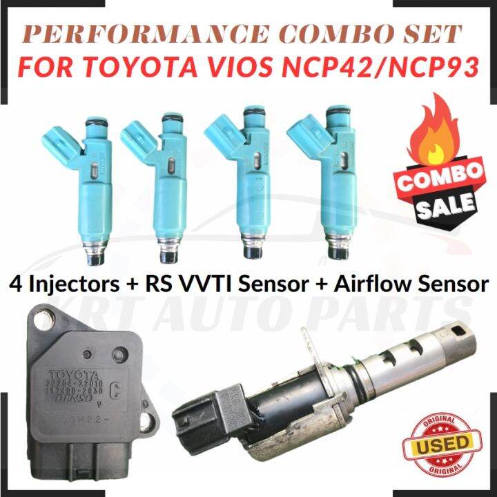 Injectors 12 Hole Toyota Vios RS VVTI Sensor ZL01 Airflow Sensor fit ...