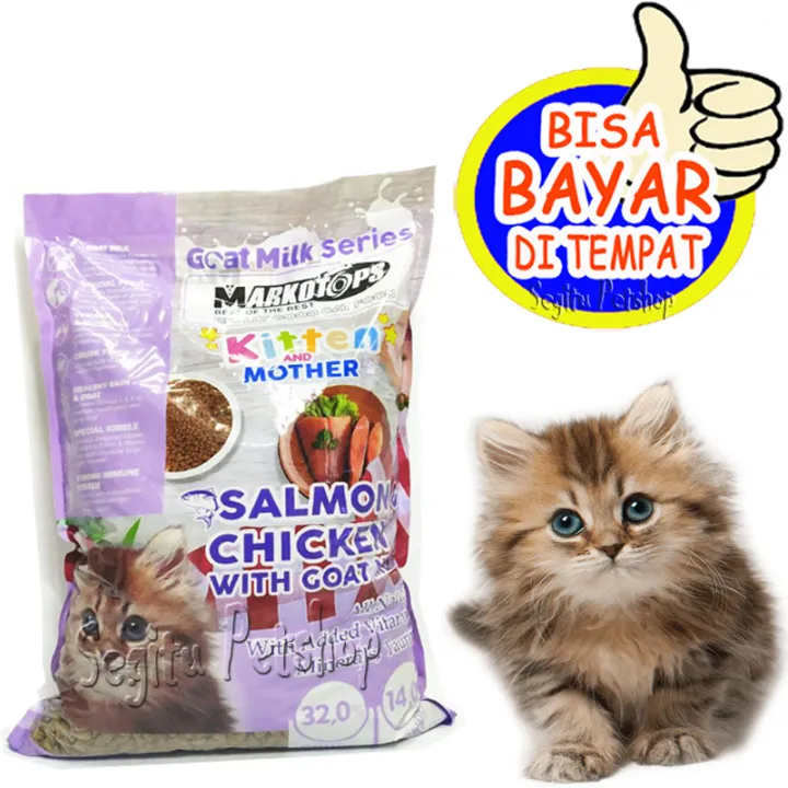 MAKANAN KUCING MARKOTOP TUNA SALMON KITTEN CAT FOOD 1 KG | Lazada Indonesia
