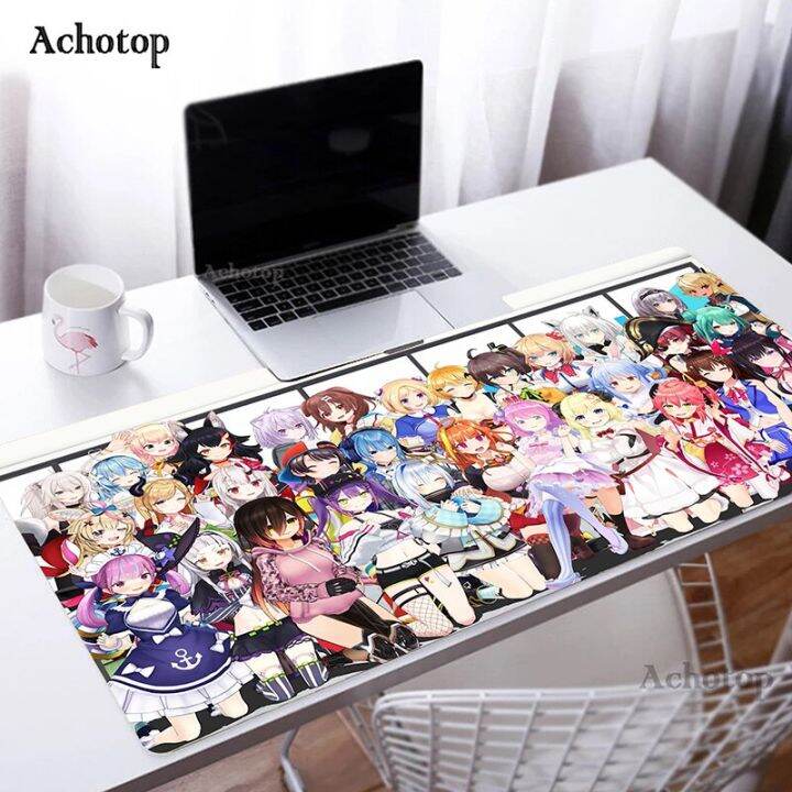 Large Mousepad Desk Pad Pc Gamer Mat Keyboard Pad Hololive Mouse Pad ...