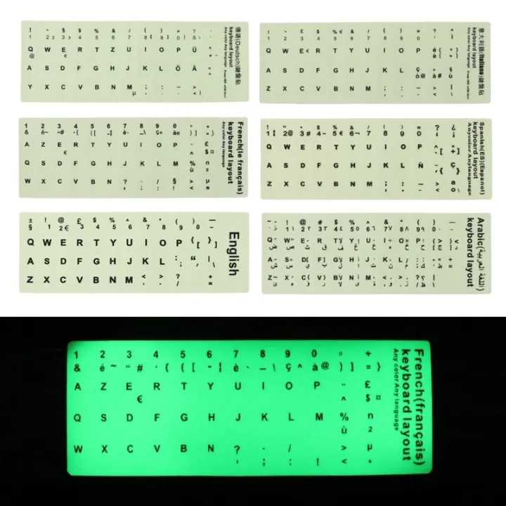【Computer fluorescent sticker】 NIKI Fluorescent Keyboard Stickers ...