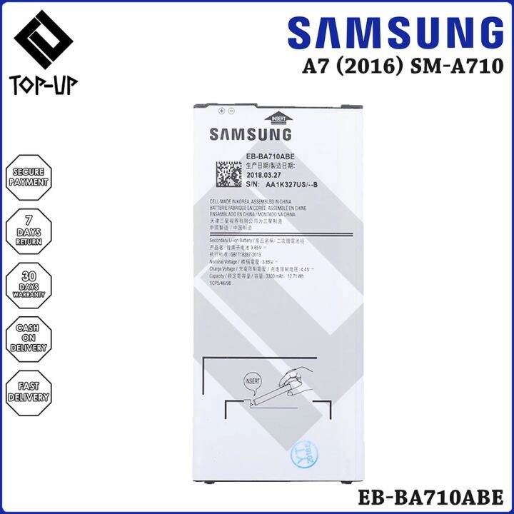 OriginalGalaxy2016 A710 A7100 A7109 A710 A710F SM-A710 Battery model EB ...