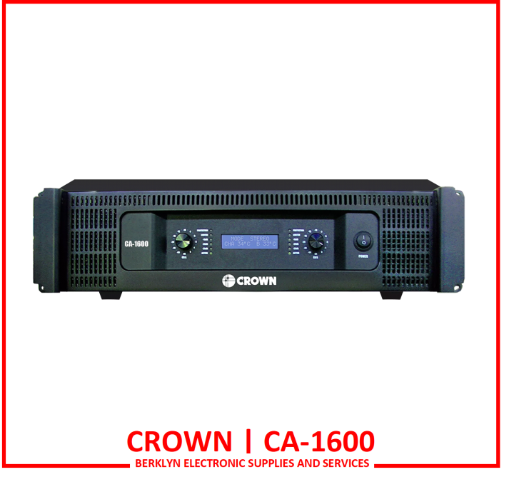 Crown CA-1600 Powered Amplifier - AUTHORITY SERIES | Lazada PH