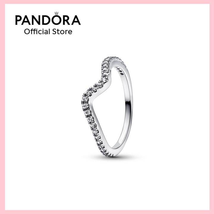 Pandora Sparkling Wave Ring | Lazada Singapore