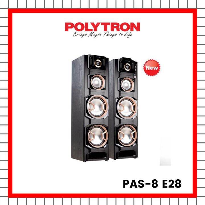 ACTIVE SPEAKER POLYTRON PAS-8E28 / SPEAKER AKTIF POLYTRON PAS-8E28 ...