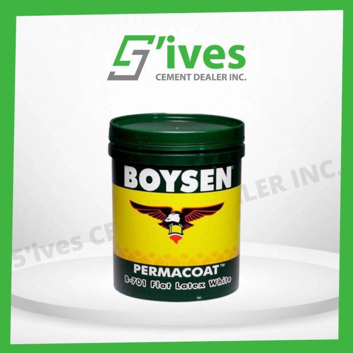 Boysen Permacoat Flat Latex White B-701 | Lazada PH