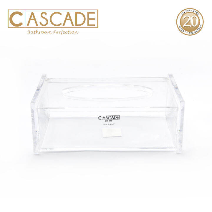 Cascade Tissue Box L 23.2 cm x W 13.5 cm x H 8.6 cm Made with High Quality Plastic Body | Lazada PH