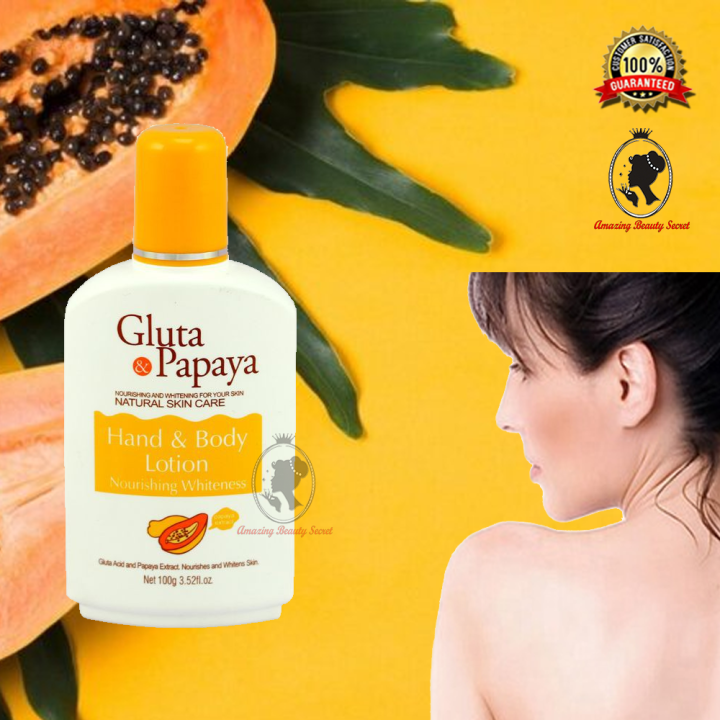 Gluta-C & Papaya Extract Intense Whitening Hand and Body Lotion (with ...