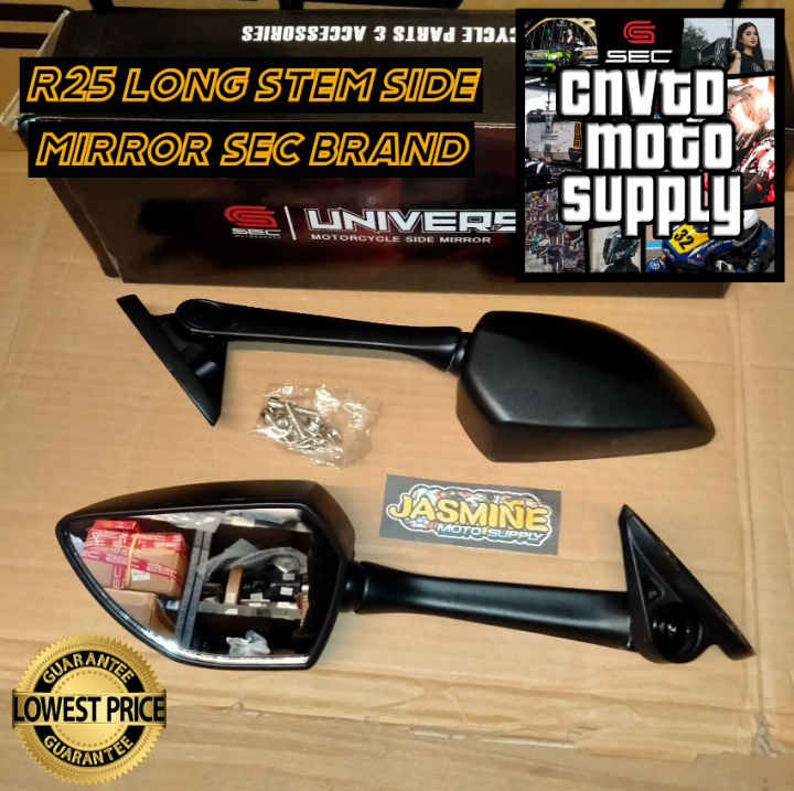side mirror r25 long stem sec brand | Lazada PH