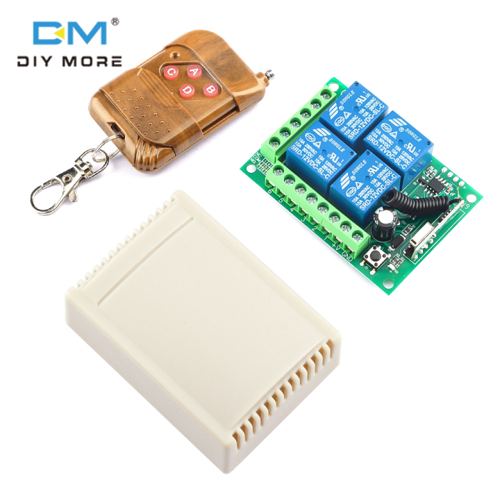 【Seasboat】 4-key ABCD remote control switch 433MHz peach wood learning ... 【Seasboat】 4-key ABCD remote control switch 433MHz peach wood learning ...